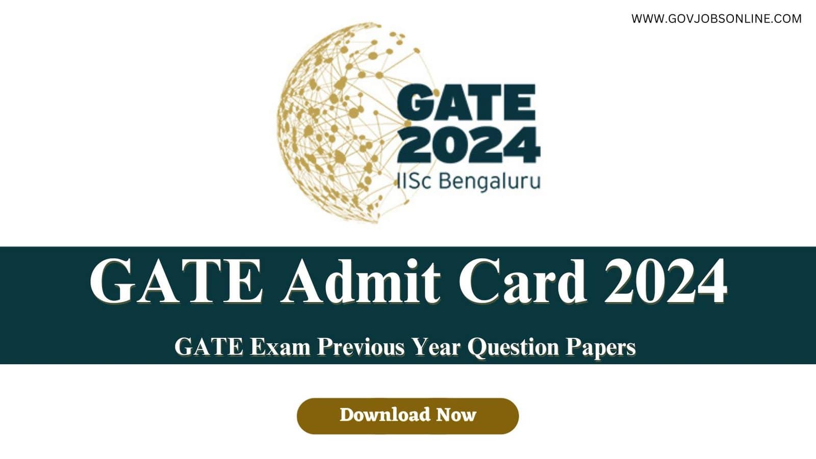 GATE Admit Card 2024 By IISc Bangalore Gate2024 Iisc.ac.in